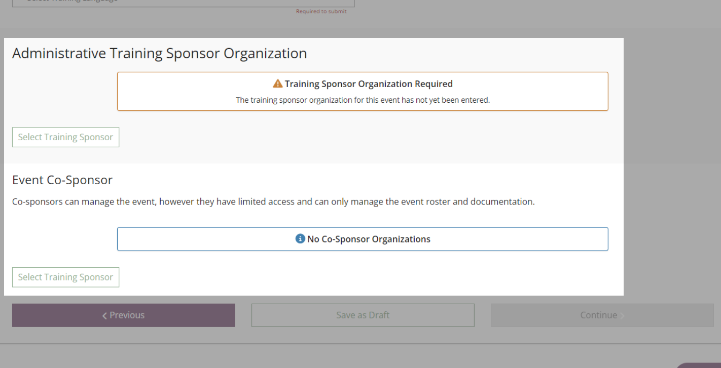 Scheduling a Professional Development Event – Help Center