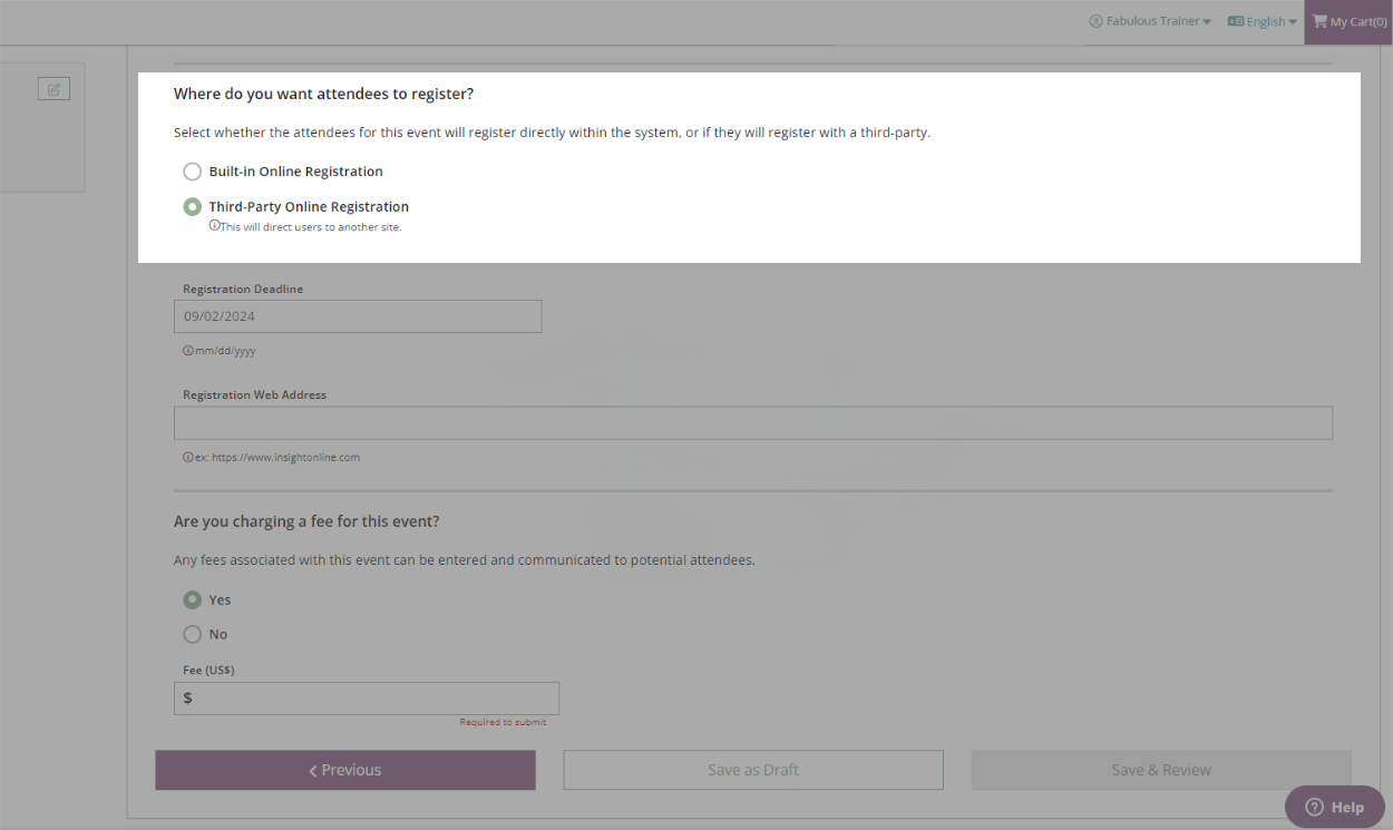 Scheduling Events with Online Registration – Help Center