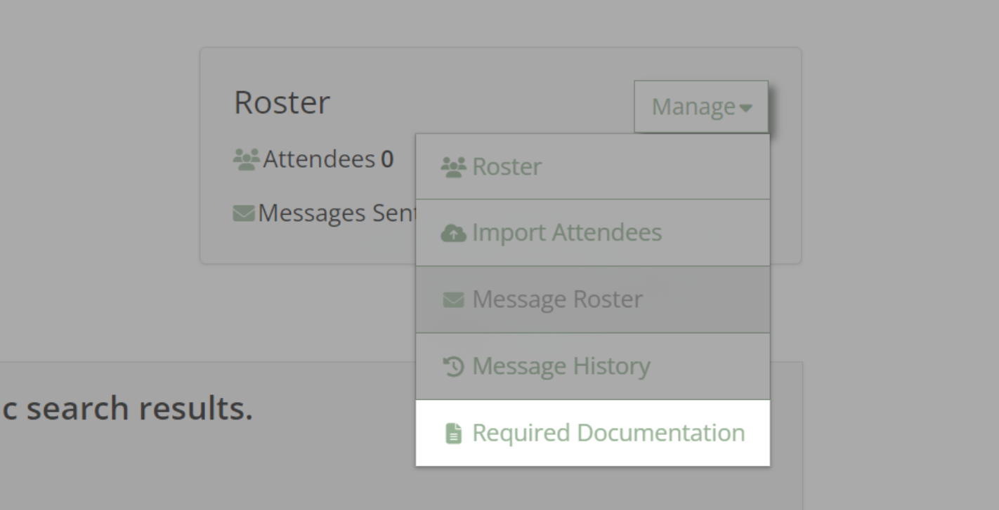 Adding Attendance After a Training Event – Help Center