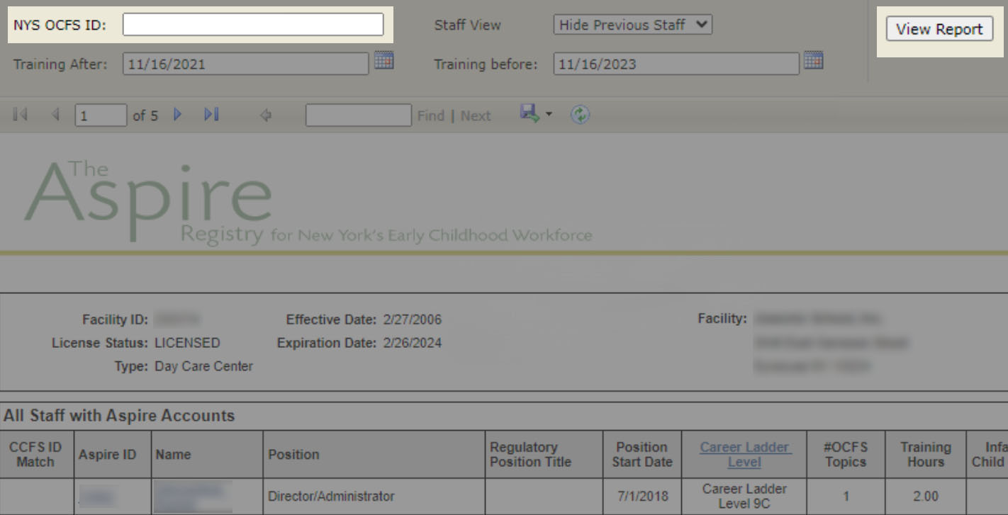 Acceso a los Informes del Personal del Programa de la Oficina de ...