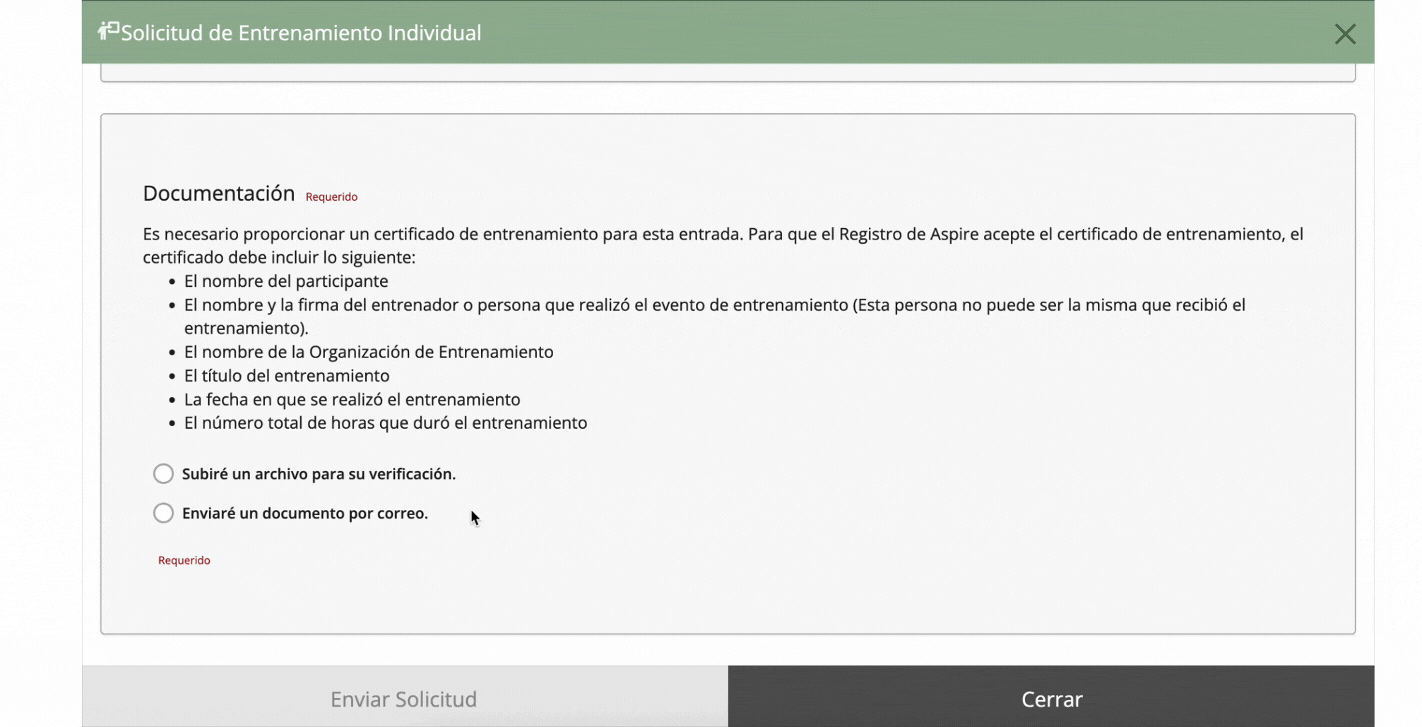 Cómo Agregar Entrenamiento a la Sección Entrenamiento Recibido – Centro ...